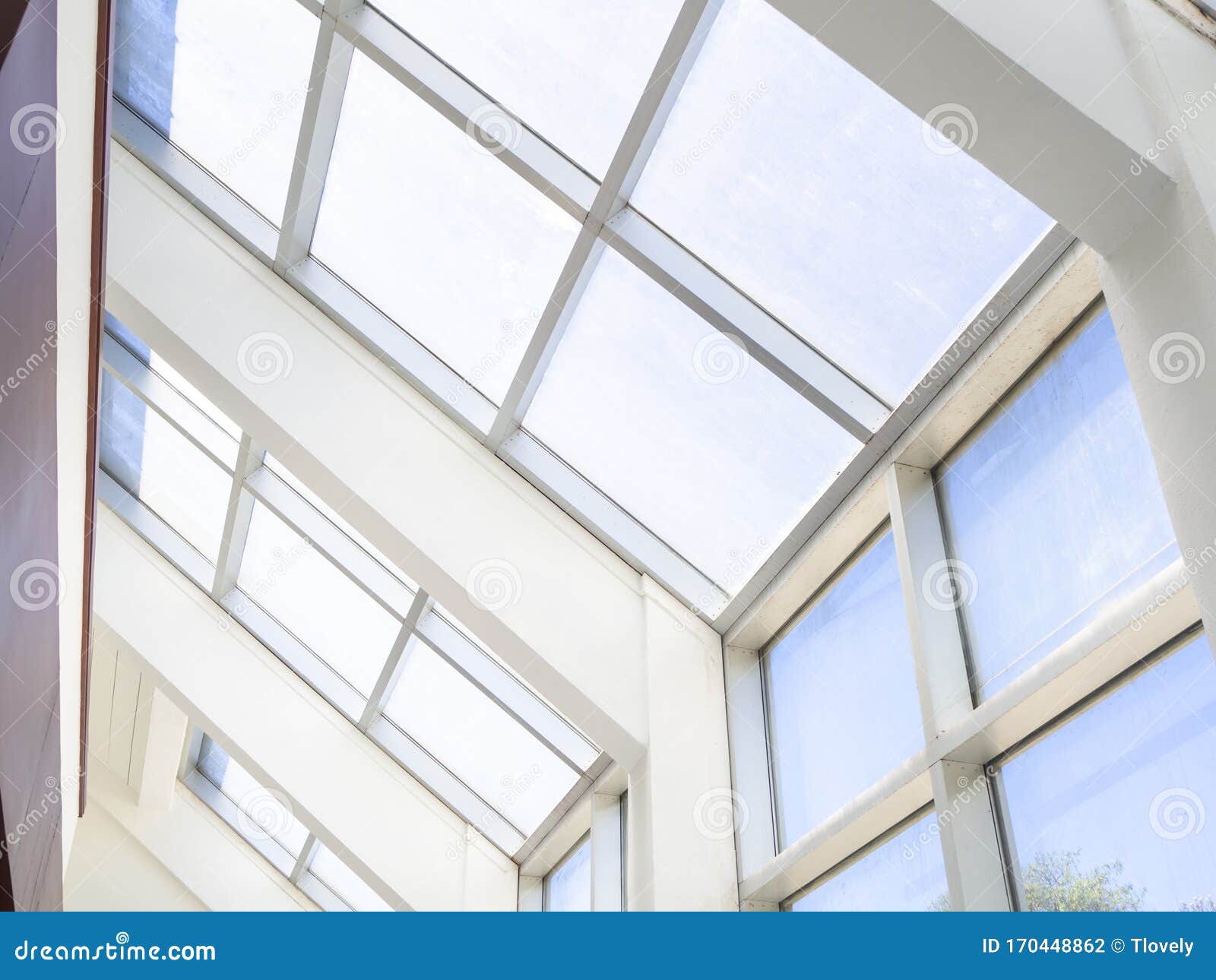 Architecture Background Photo, Internal Structure of Glass Roof Stock ...