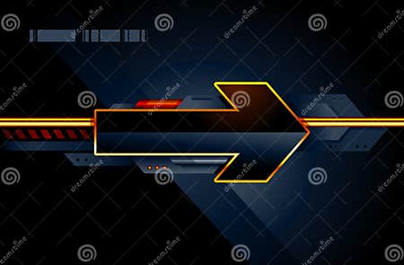 High tech arrows stock vector. Illustration of system - 10825478