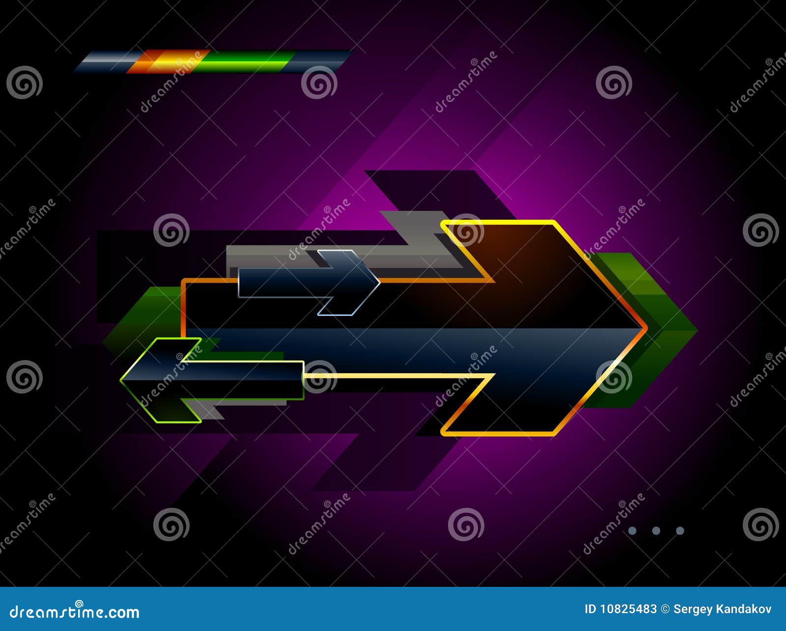 High tech arrows stock vector. Illustration of abstract - 10825483
