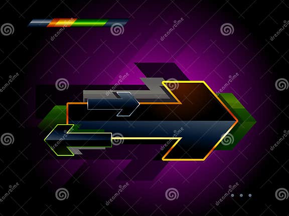 High tech arrows stock vector. Illustration of abstract - 10825483