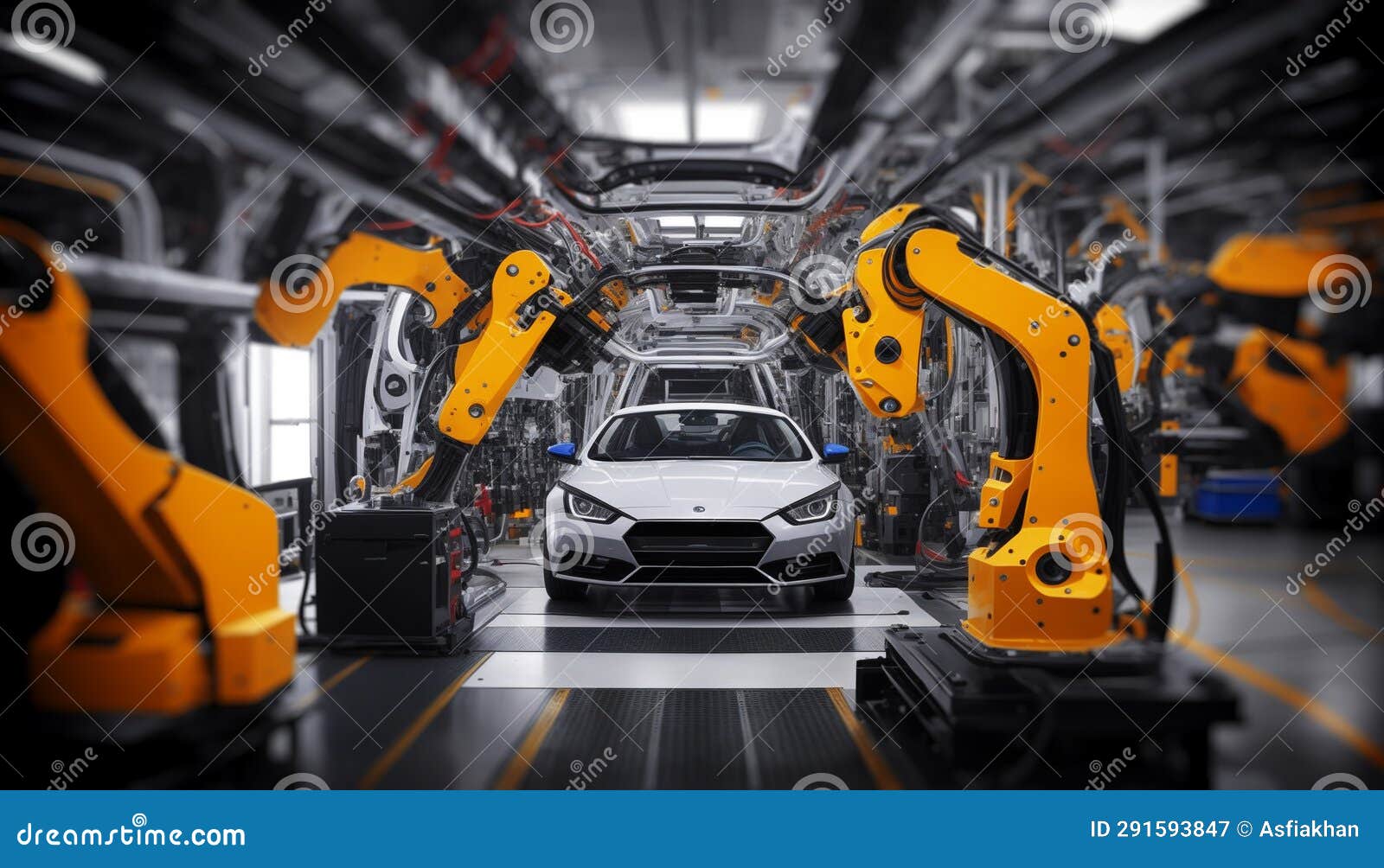 High-tech Assembly Line for Electric Vehicles with Advanced Automation ...