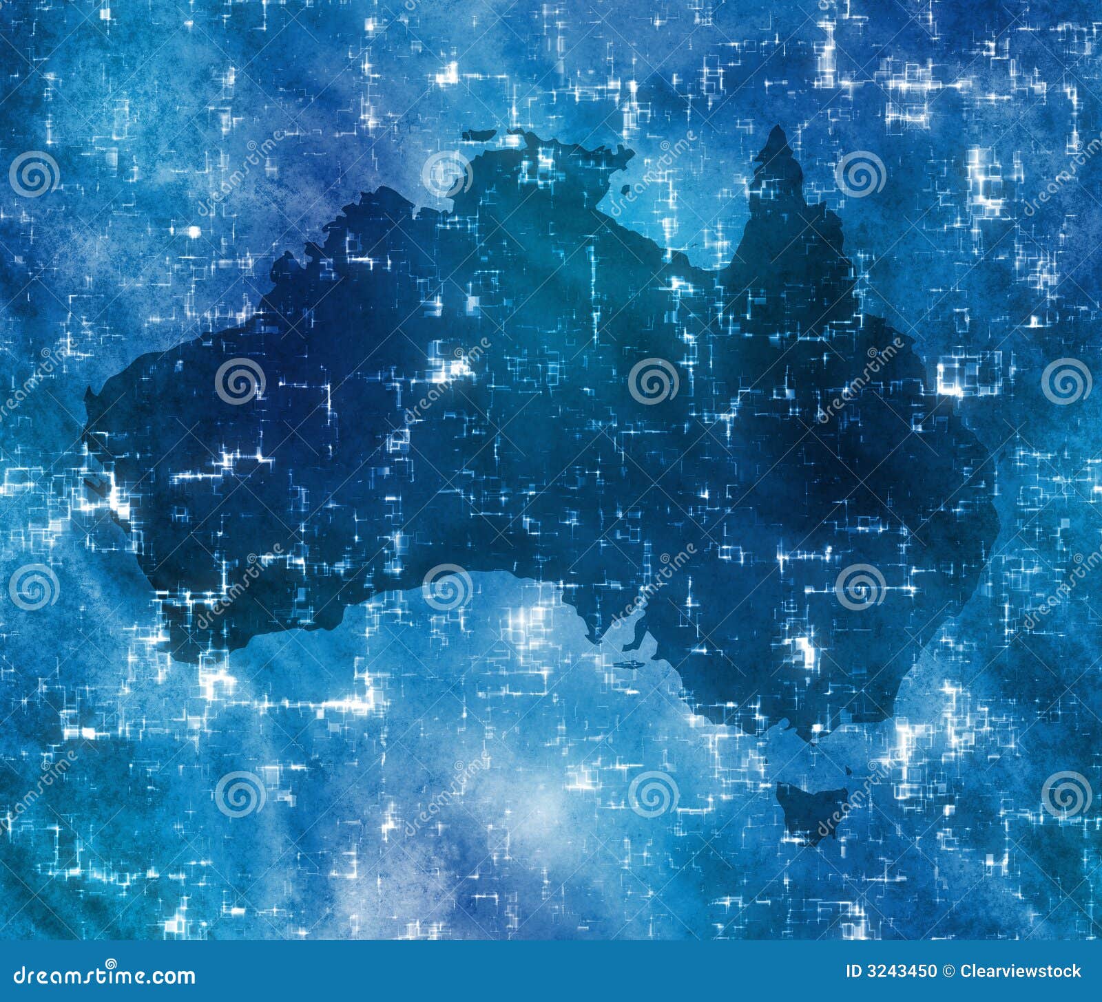 High tech australia map stock vector. Illustration of design - 3243450