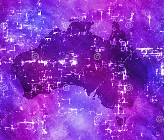 High tech australia map stock vector. Illustration of shine - 3293819