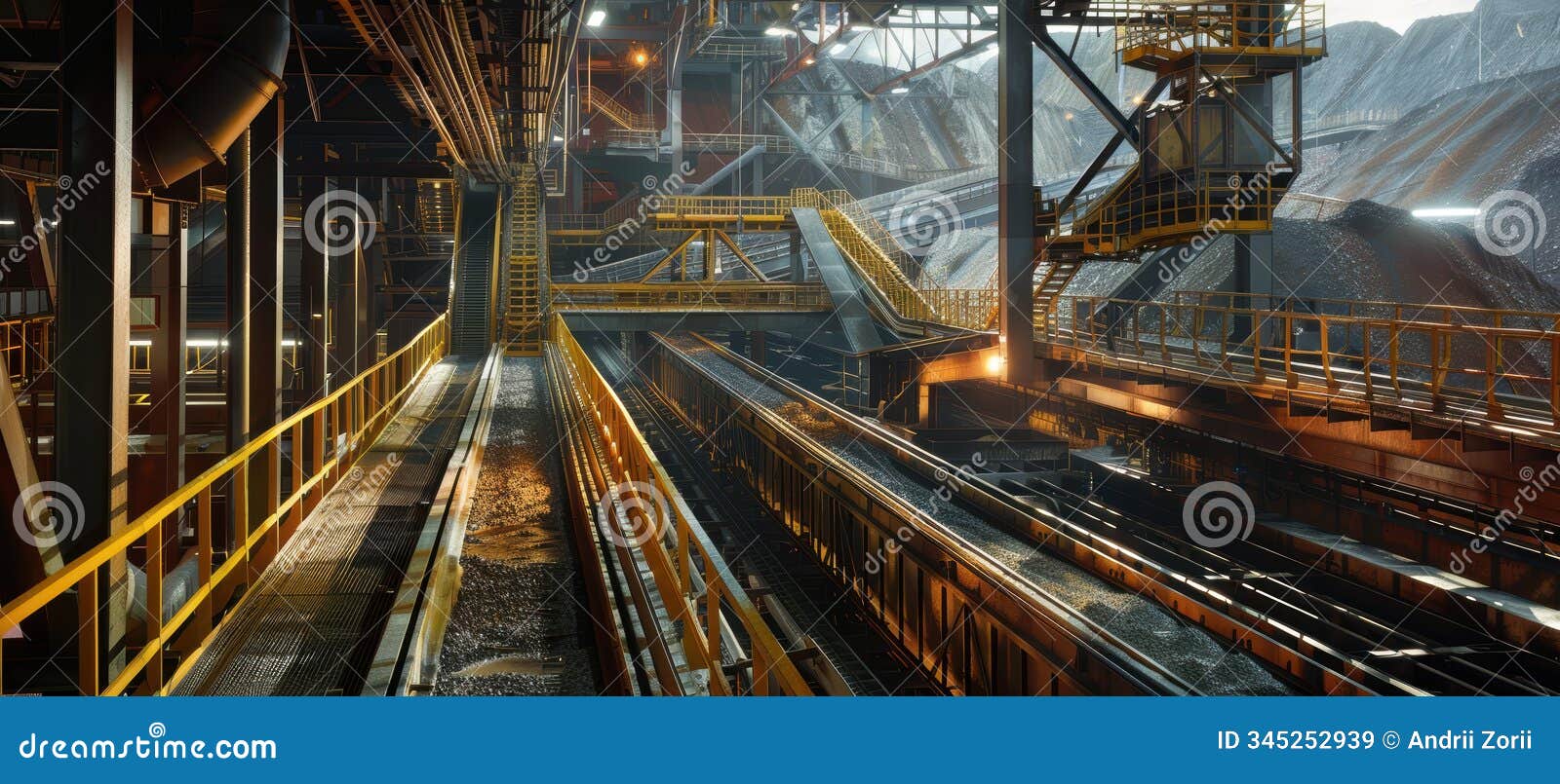High-Tech Automated Ore Sorting Facility Showcasing Modern Mining ...