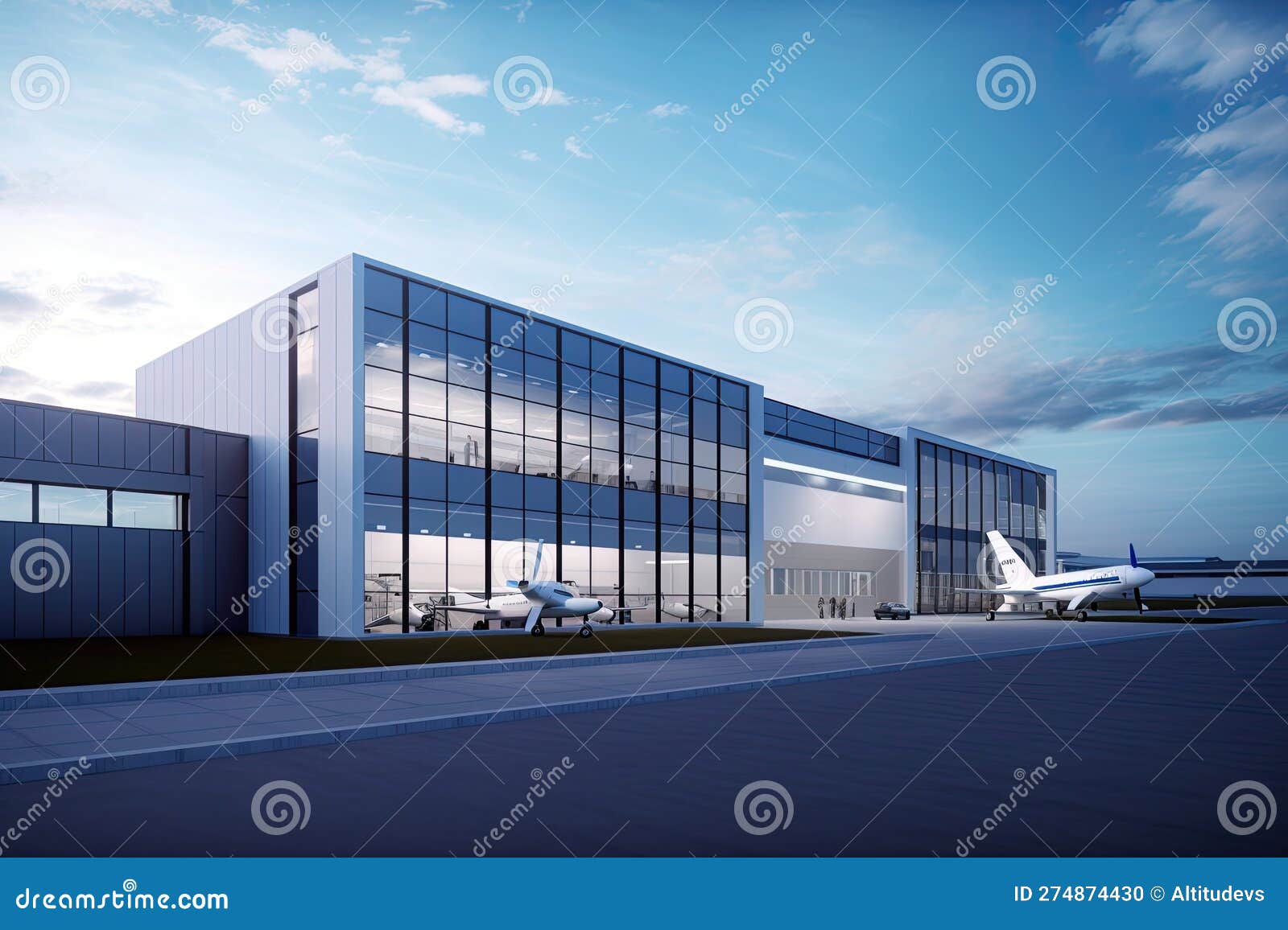 High-tech Aviation Research and Development Facility, with Cutting-edge ...