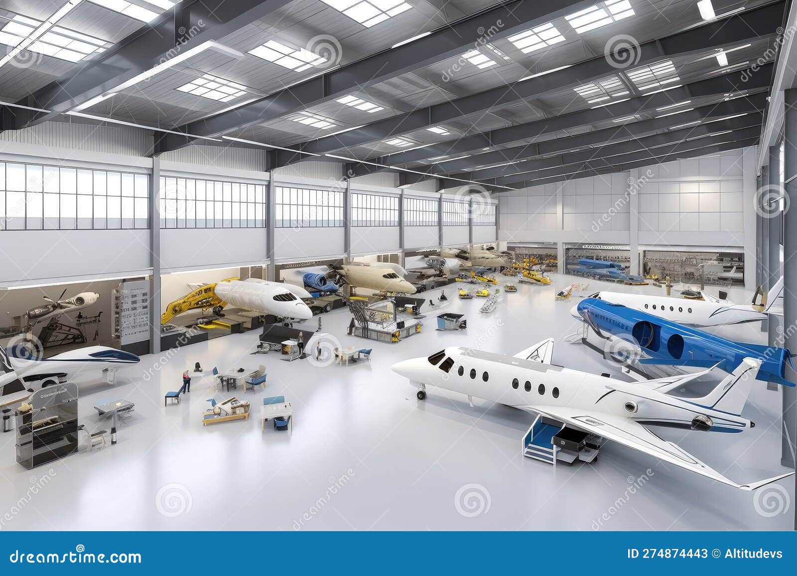 High-tech Aviation Research and Development Facility, with Cutting-edge ...