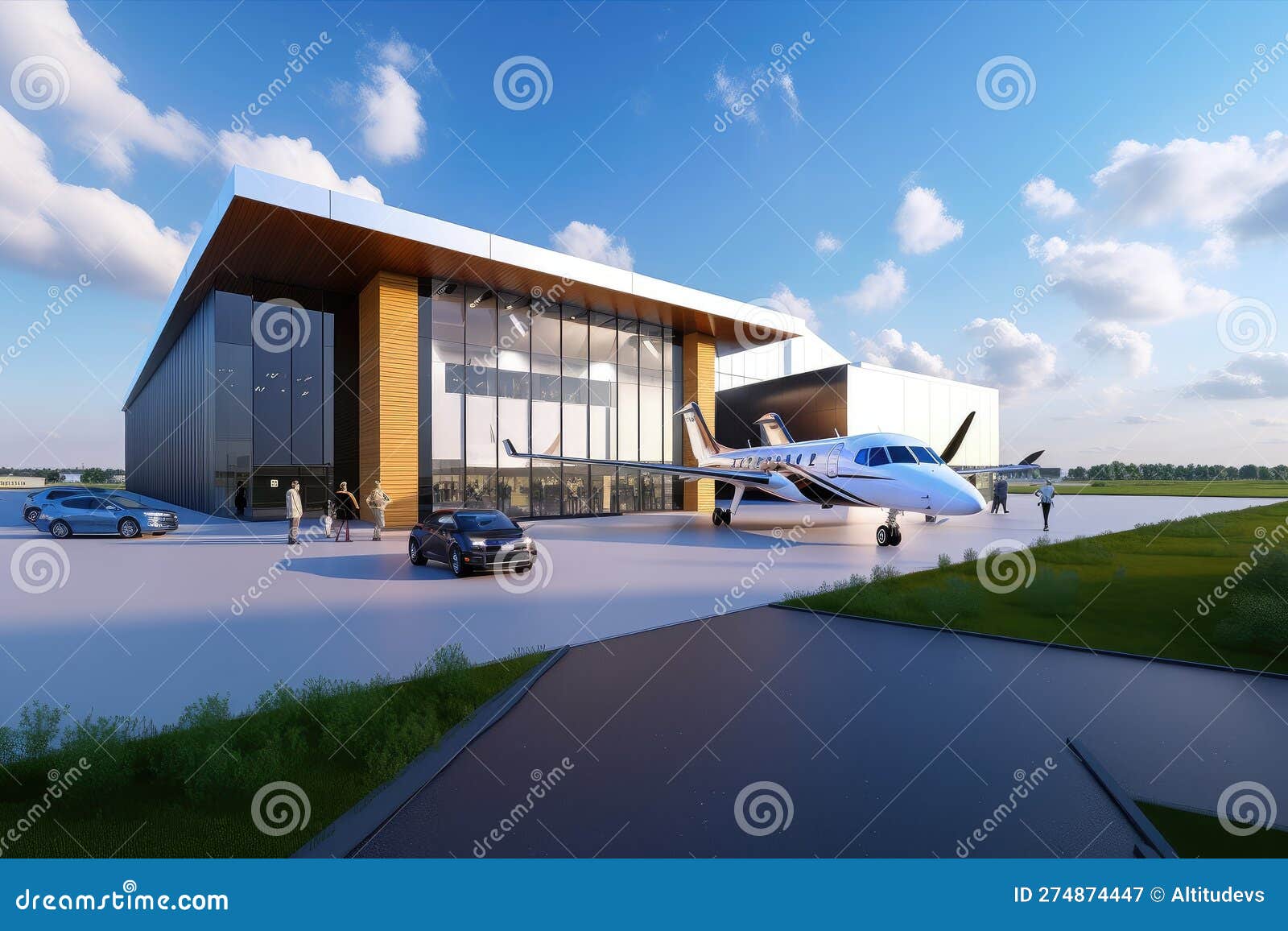 High-tech Aviation Research and Development Facility, with Cutting-edge ...