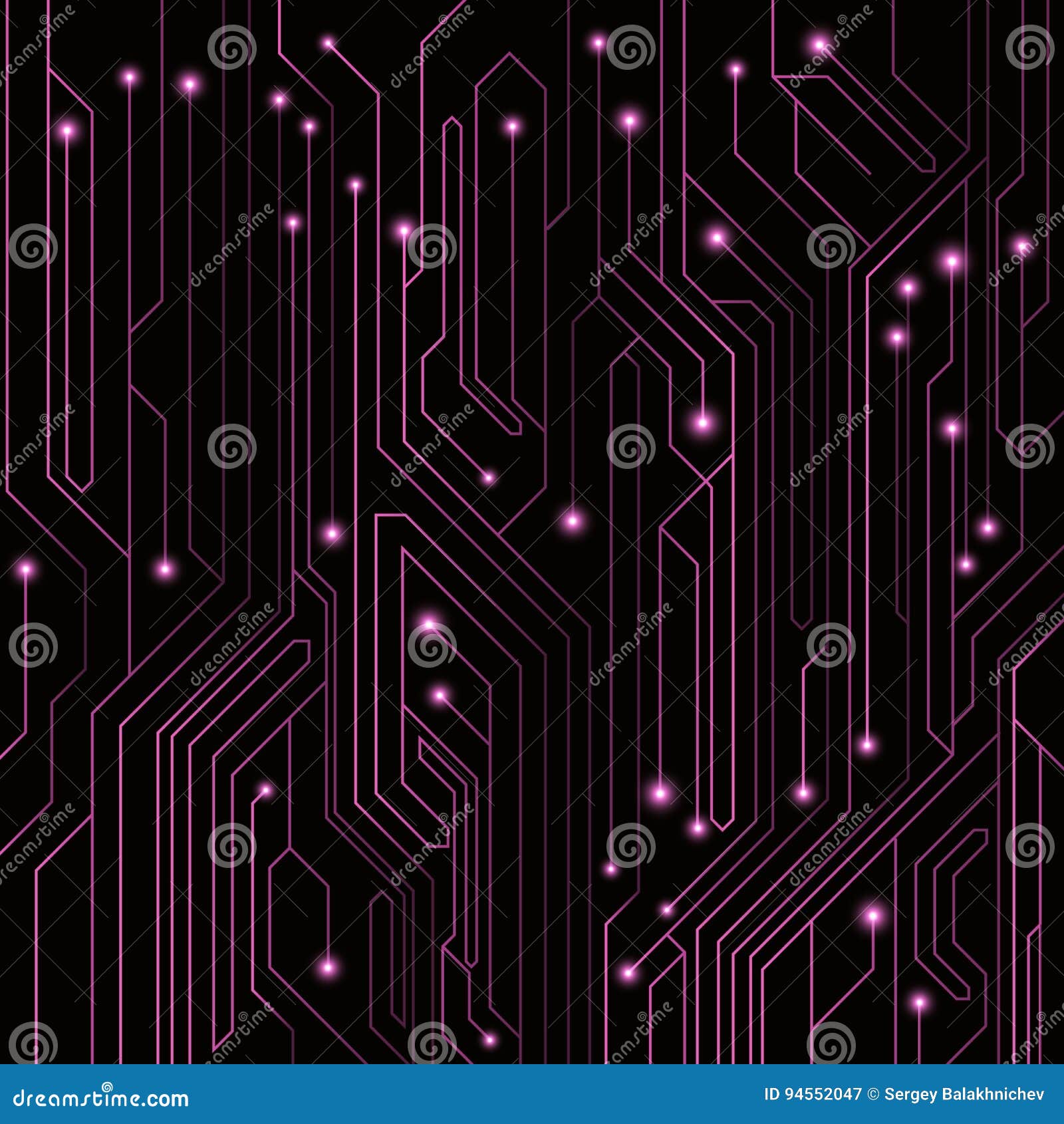 High-tech Background Of Purple Color From A Computer Board With LEDs ...