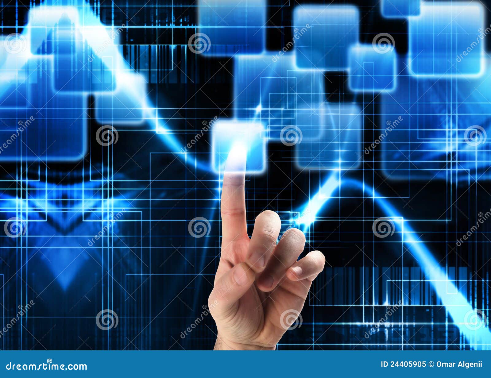 High-tech Background - Touch Screen Stock Image - Image of closeup ...