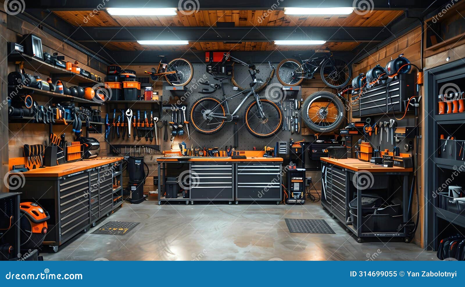 High-Tech Bike Workshop: a Haven of Precision and Efficiency. Concept Bike Maintenance ...