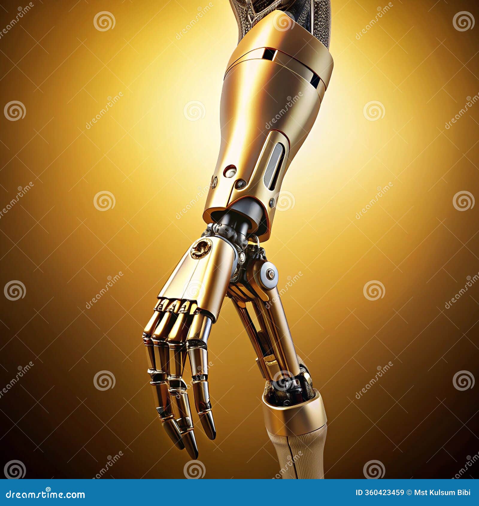 Bionic Prosthetic Icon On White Background Royalty-Free Stock Photo ...