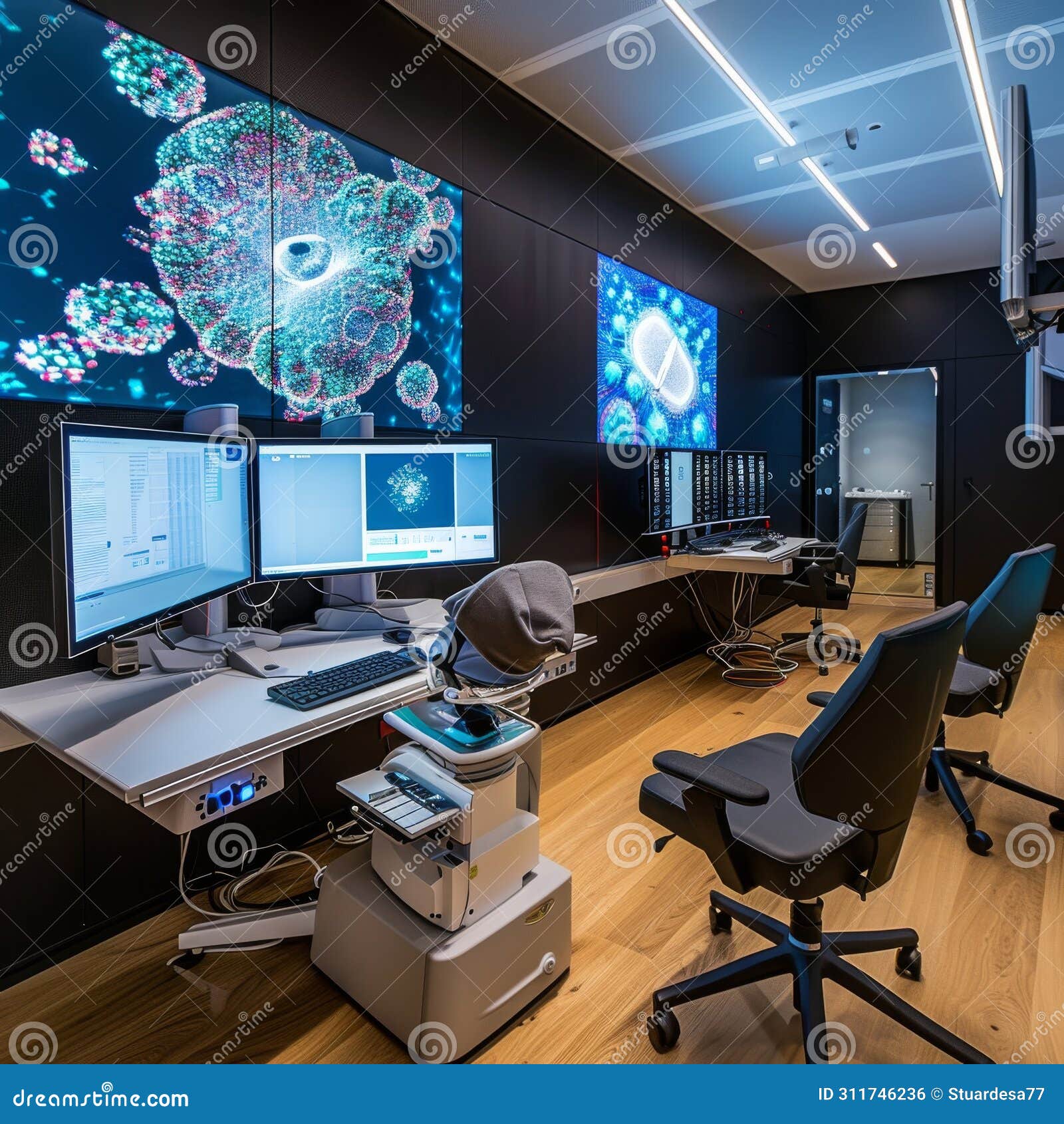 High-Tech Brain Research Laboratory Stock Photo - Image of ...