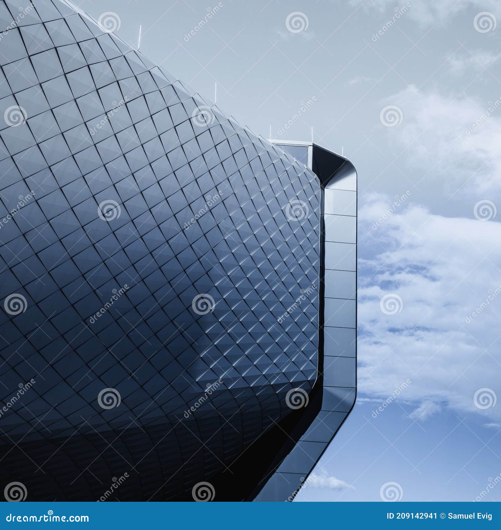 High tech building editorial photo. Image of architecture - 209142941