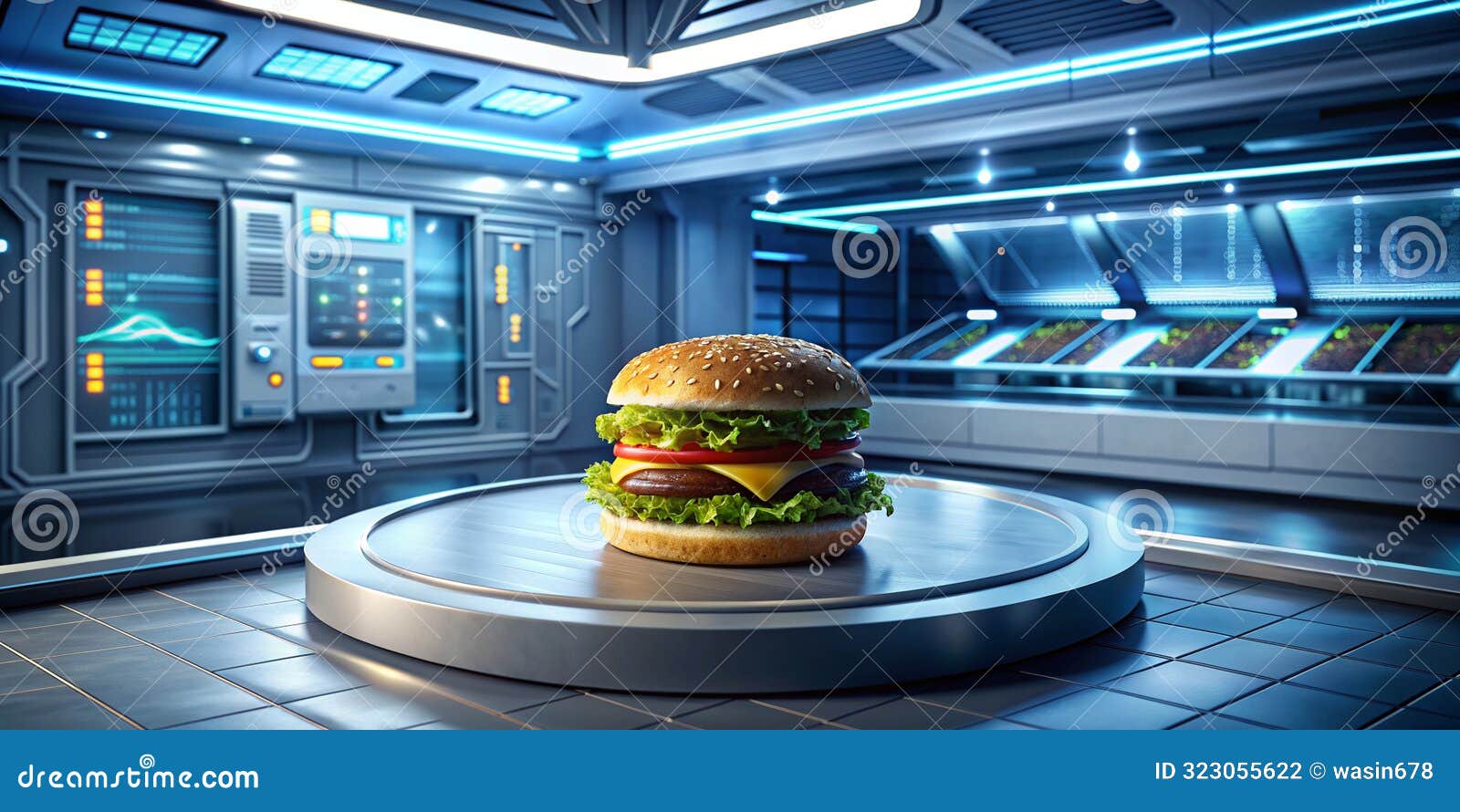 A High Tech Burger with Ingredients Adjusting Their Nutritional Content ...