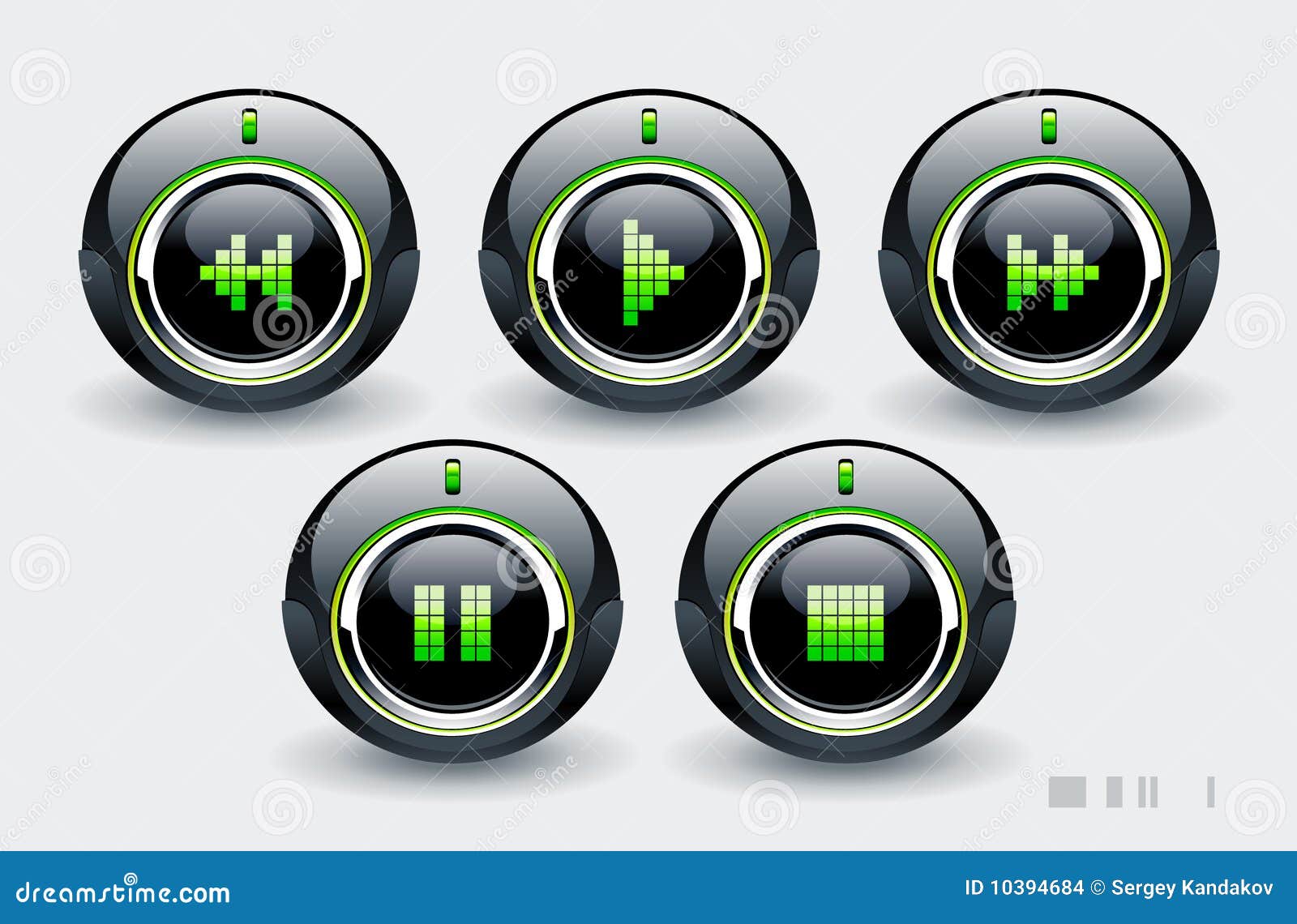 High tech buttons stock vector. Illustration of circle - 10394684