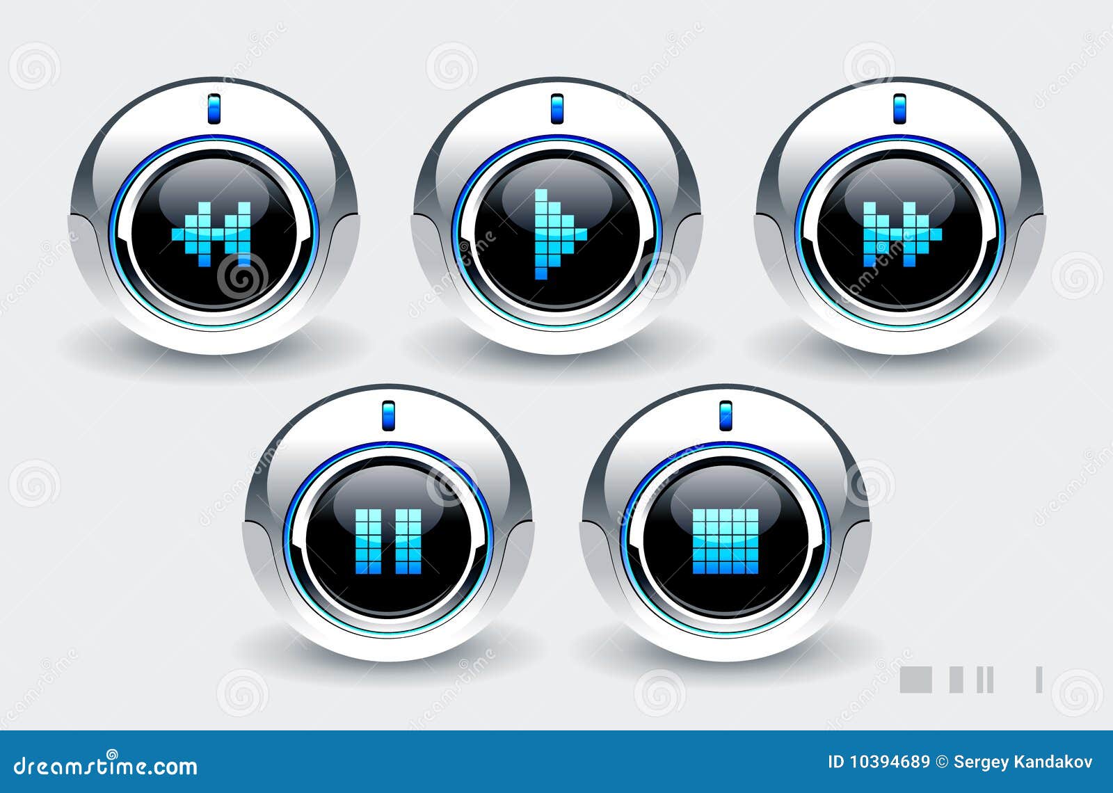 High tech buttons stock vector. Illustration of symbol - 10394689