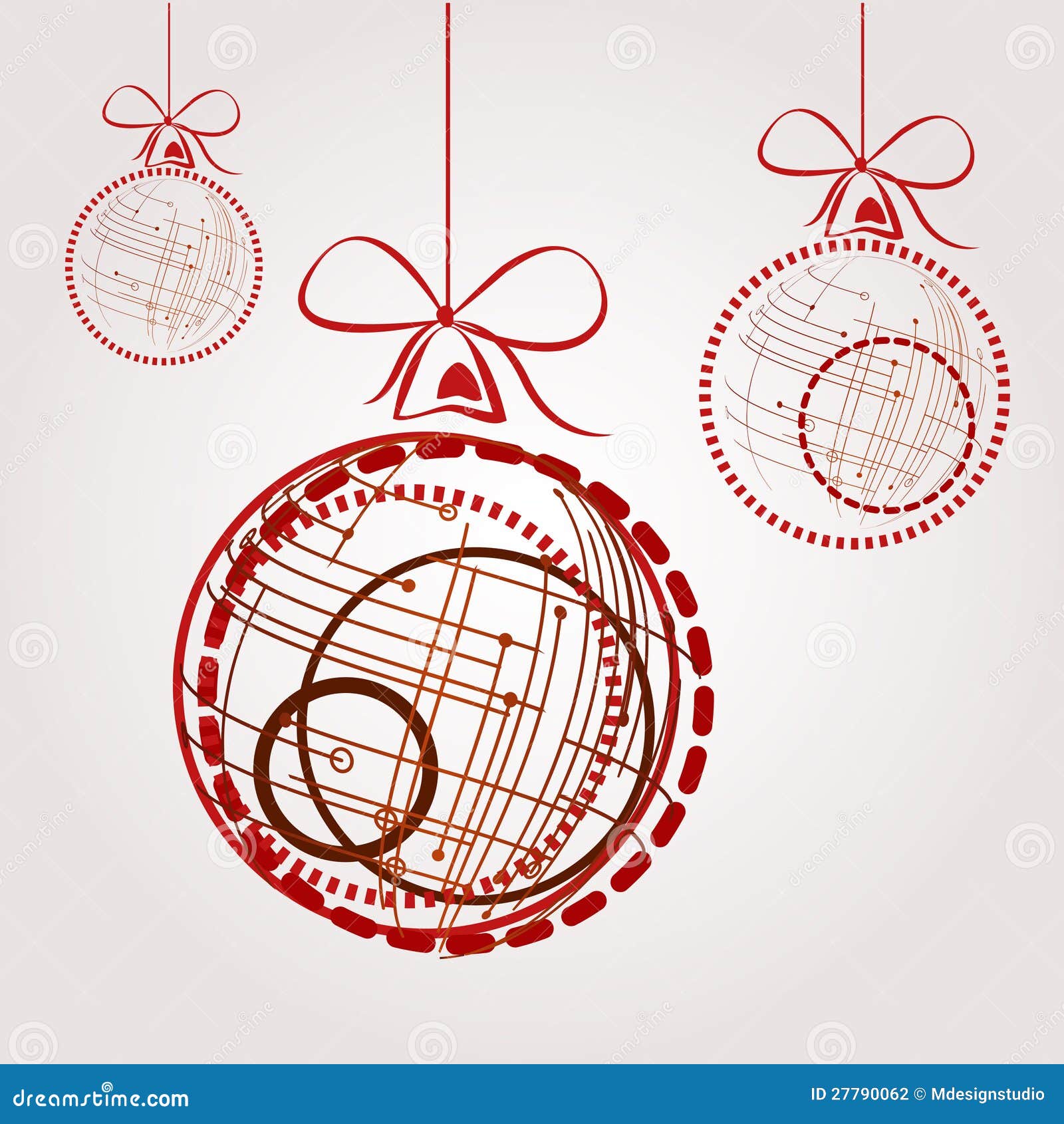 High-tech christmas balls stock illustration. Illustration of modern ...