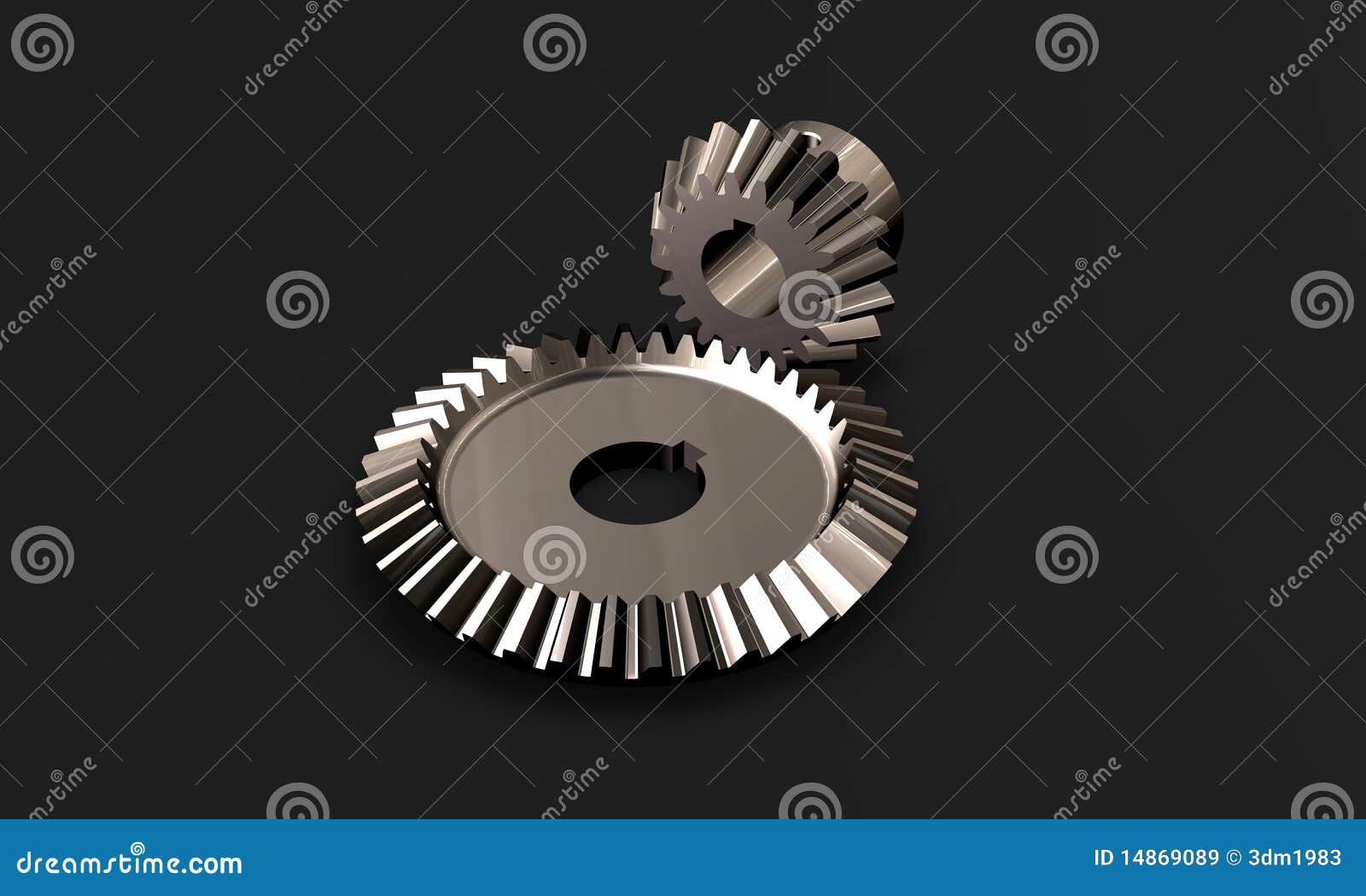 High tech chrome gears stock illustration. Illustration of drive - 14869089