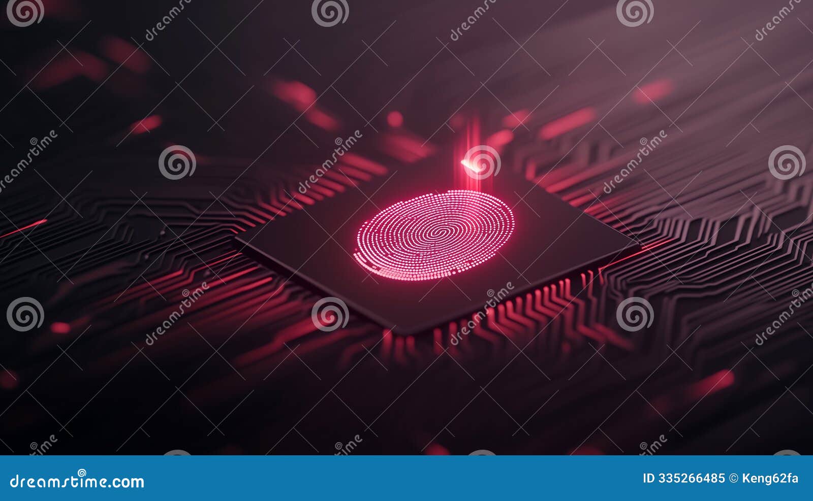 Biometric Fingerprint Scanner Icon Cartoon Vector | CartoonDealer.com ...