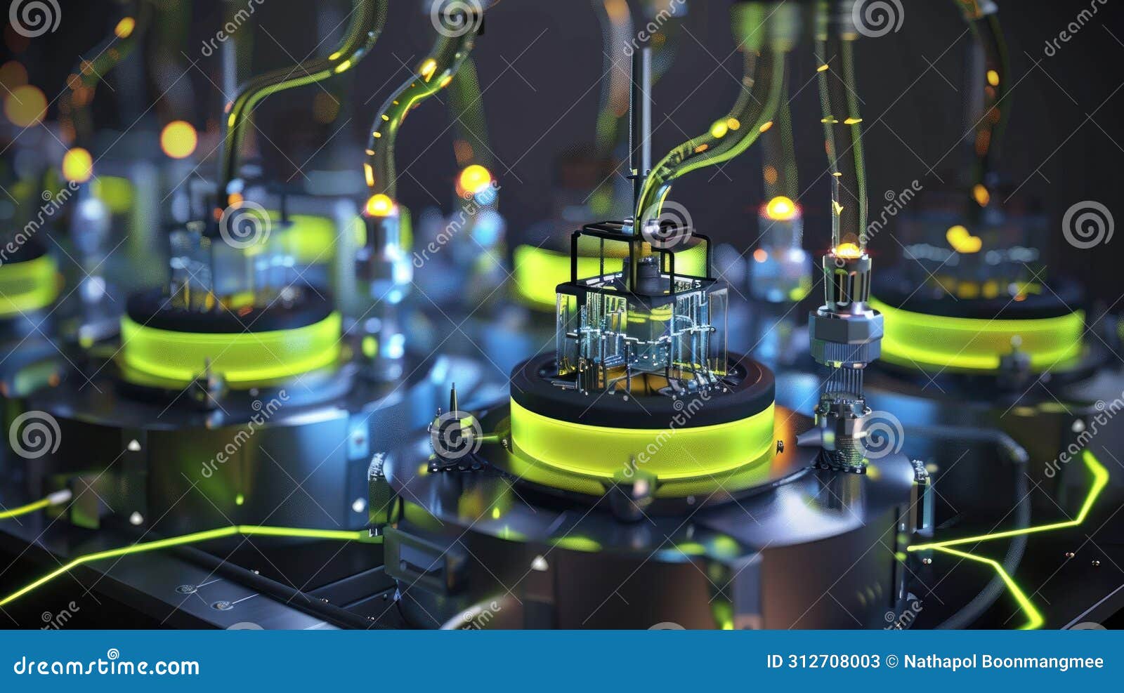High-tech Circuit Board Forest ,Generative AI Stock Image - Image of ...