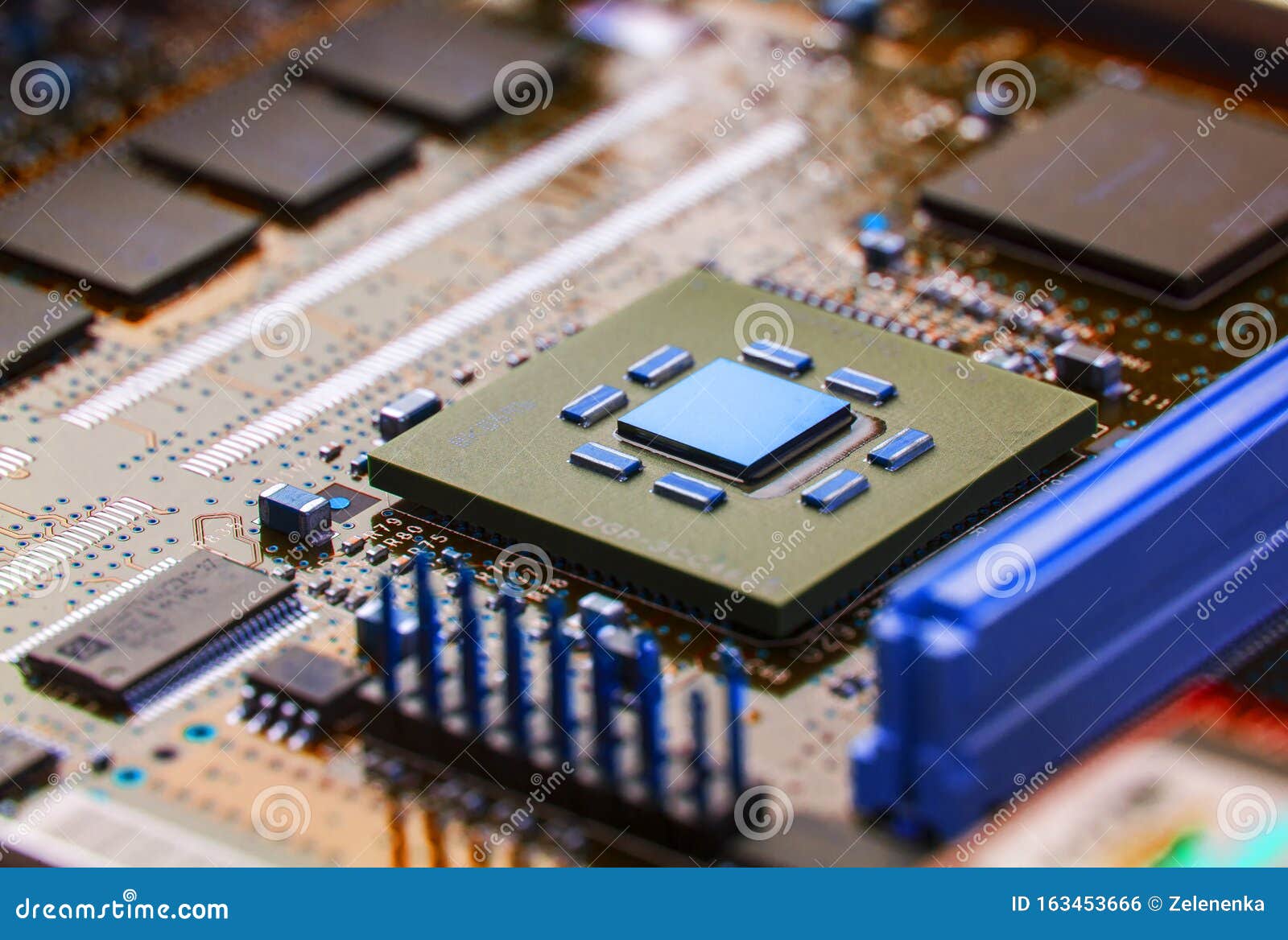 High Tech Circuit Board stock photo. Image of idea, board - 163453666