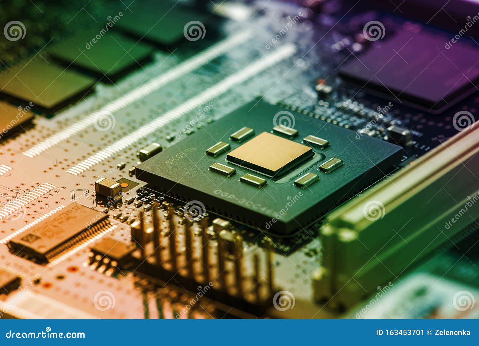 High Tech Circuit Board stock image. Image of engineering - 163453701