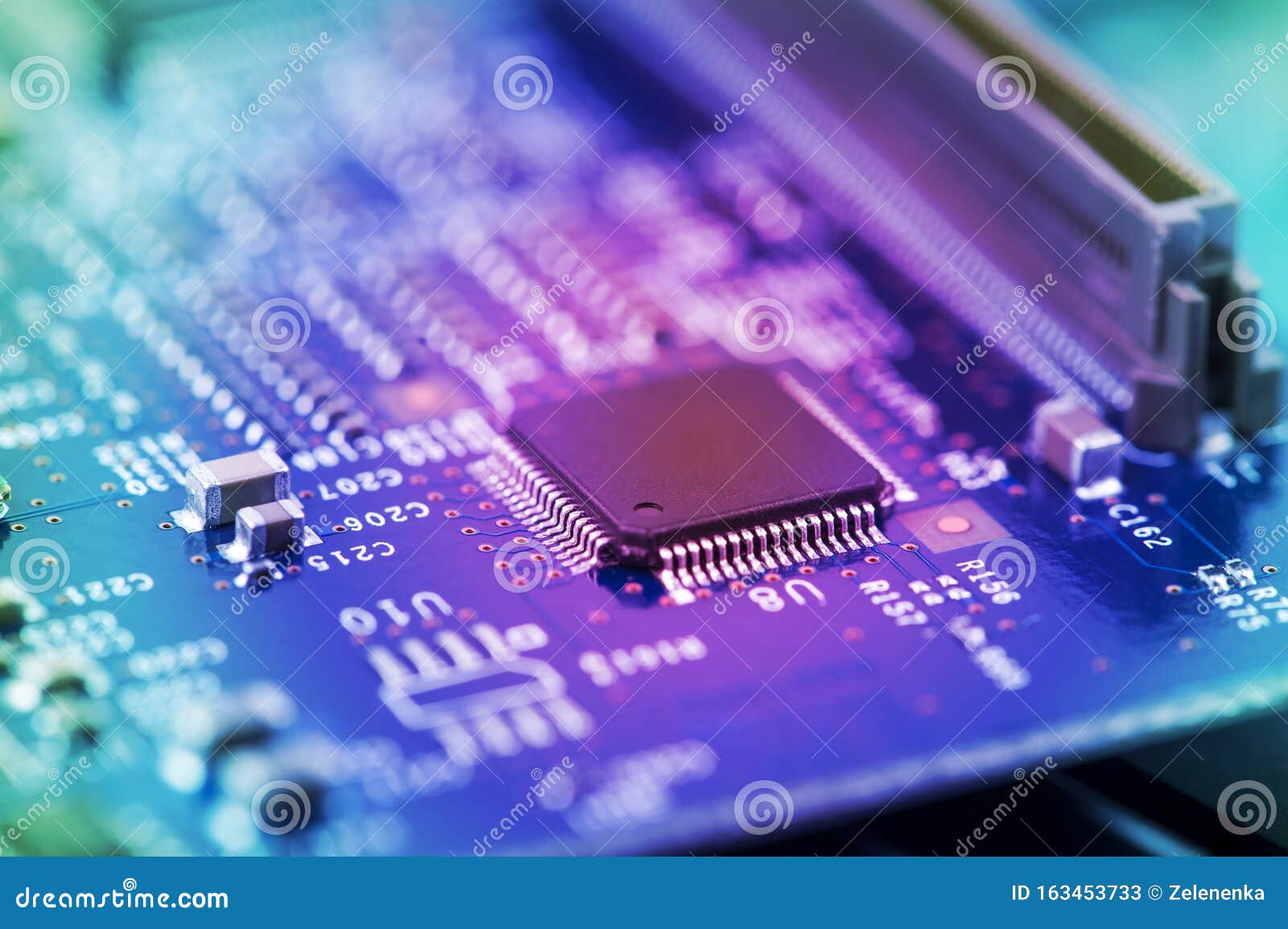High Tech Circuit Board stock image. Image of board - 163453733