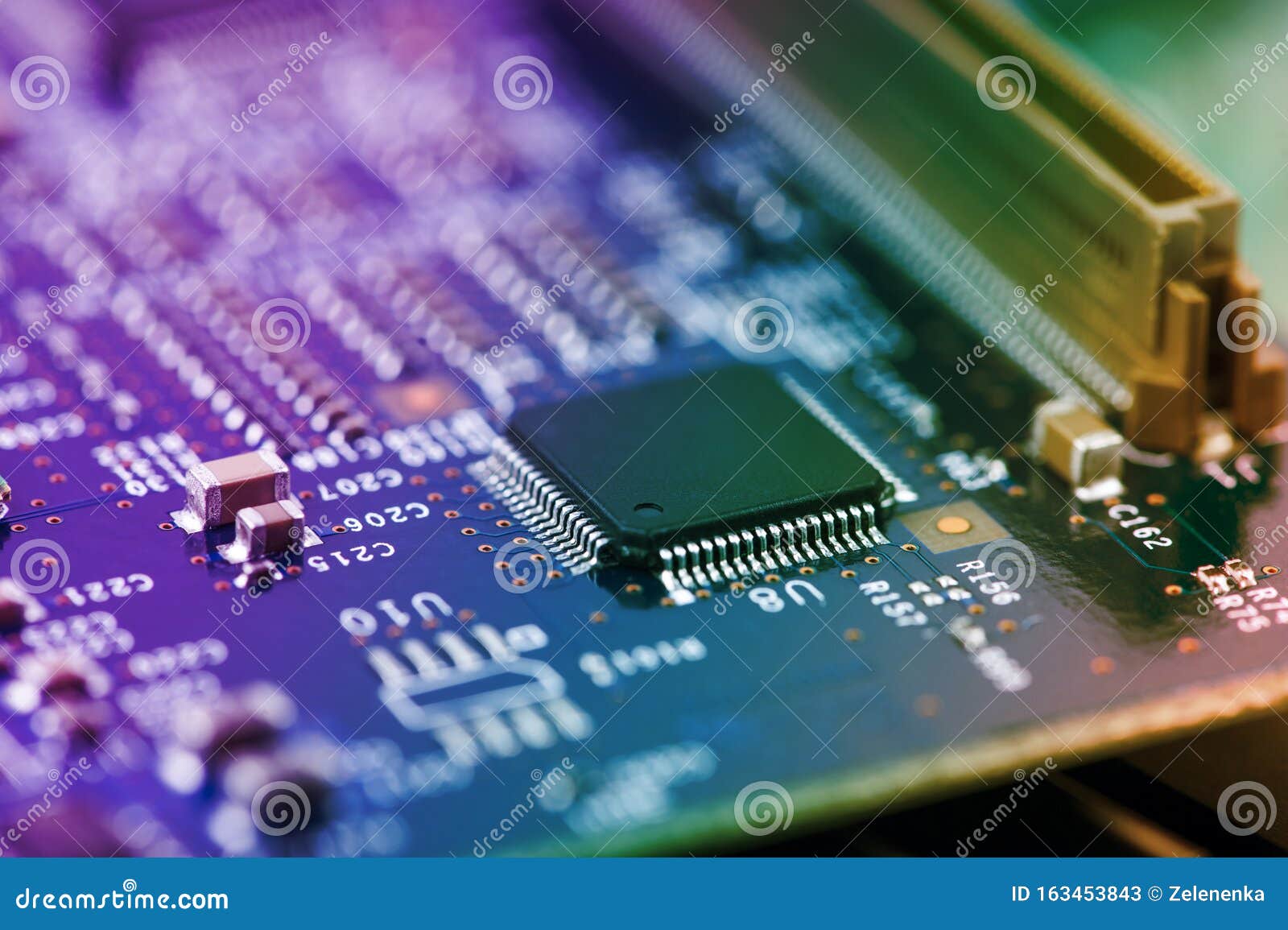 High Tech Circuit Board stock image. Image of board - 163453843