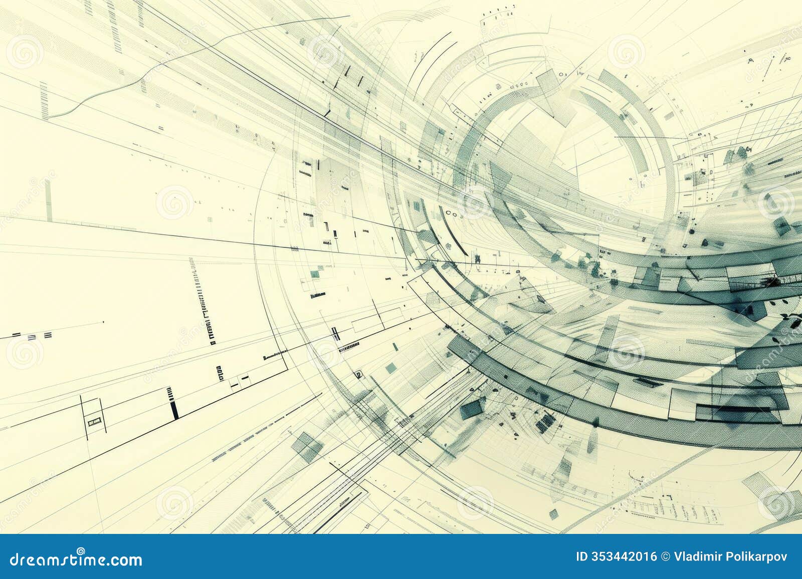 High-tech City Skyline in Digital Art Style, Suitable for Technology ...