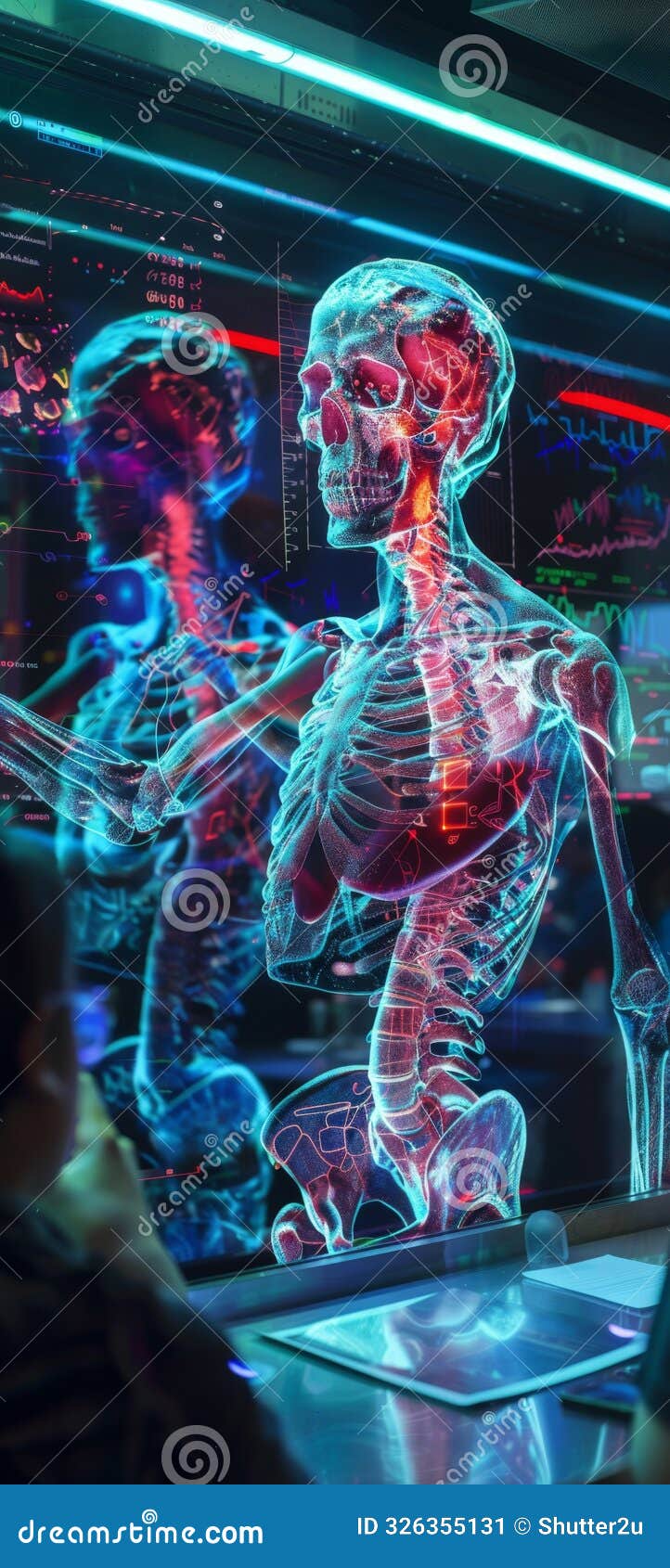A Hightech Classroom Where Students Learn Anatomy from a Holographic ...