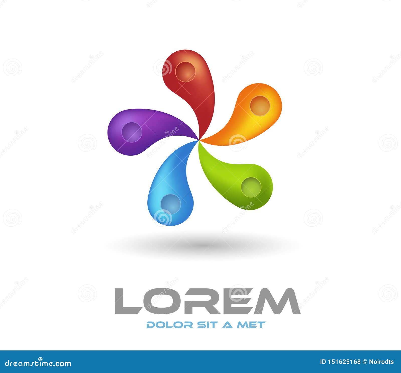 High Tech Colorful Abstract Icon - 3d Vector Logo Stock Vector ...
