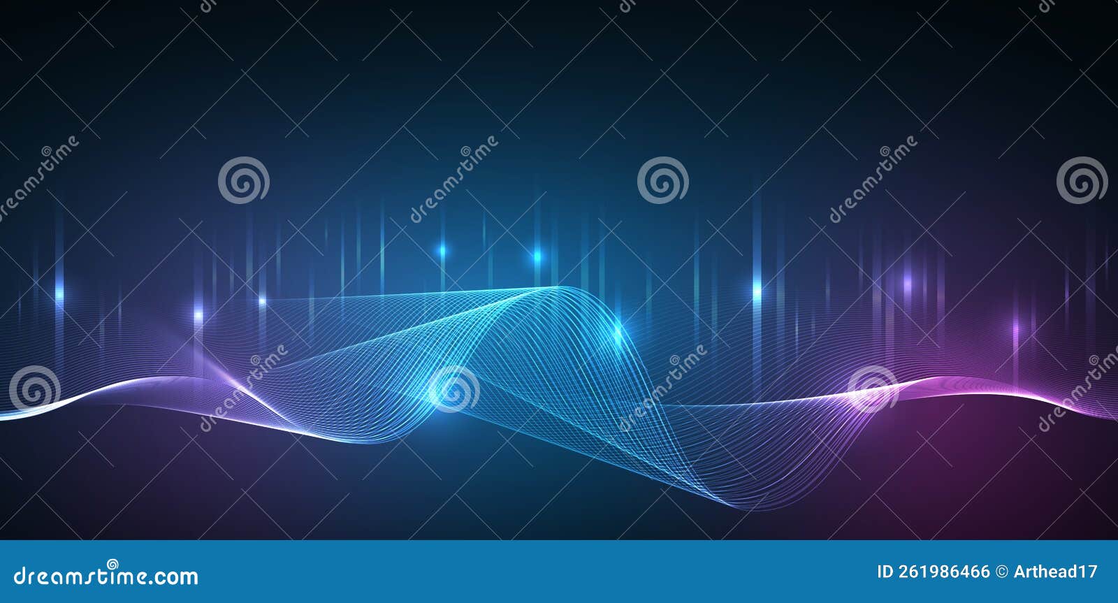 High-tech Communication Design for Presentation or Banner. Abstract ...