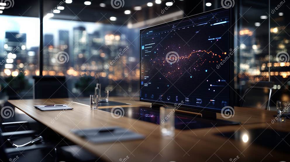 High-tech Conference Room Equipped with Advanced Presentations and ...