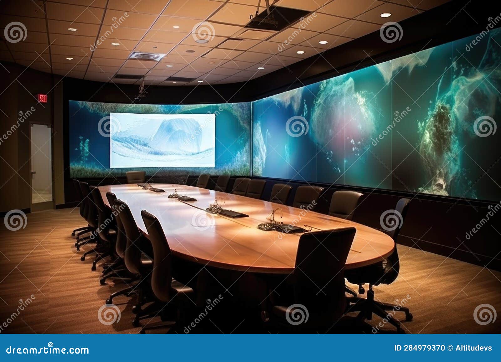 High-tech Conference Room with Interactive Whiteboards Stock ...