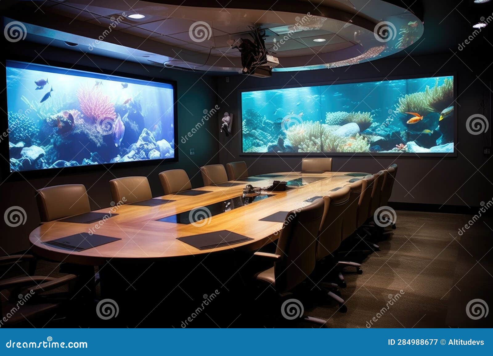 High-tech Conference Room with Interactive Whiteboards Stock ...