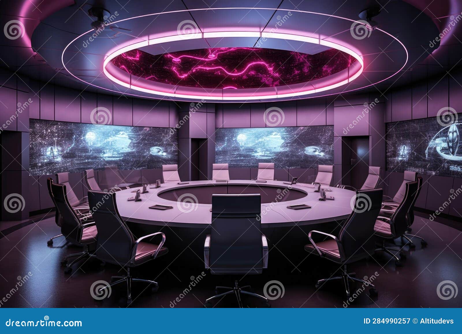 High-tech Conference Room with Voice-activated Controls Stock ...