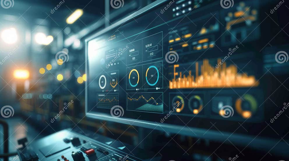 Advanced Control Panel with Digital Interfaces in a Technology Center ...