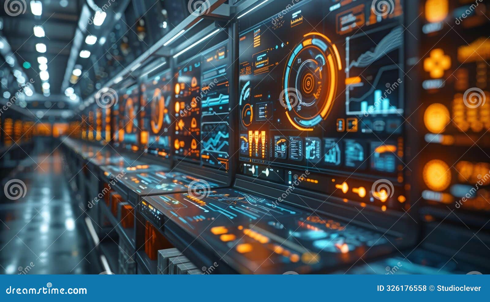 High-tech Control Room with Digital Displays - Generative Ai Stock ... High-tech Control Room with Digital Displays - Generative Ai Stock ...
