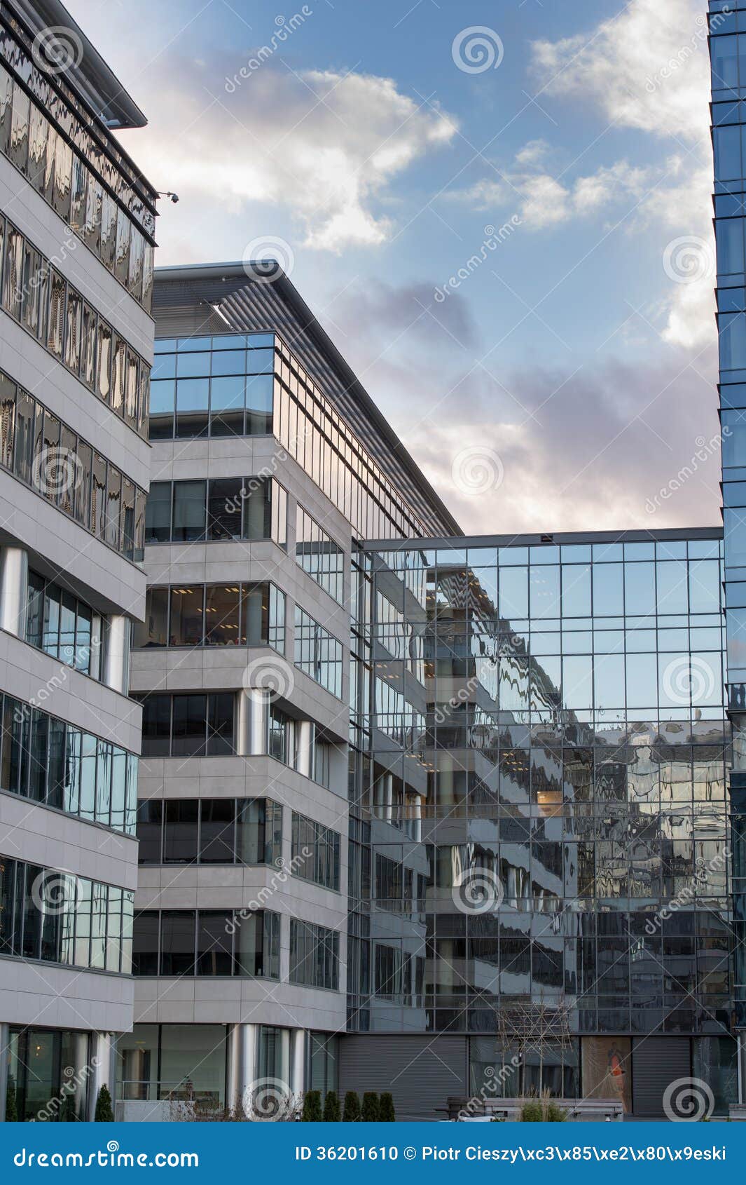 High Tech Corporate Office Building Stock Photo - Image of center ...