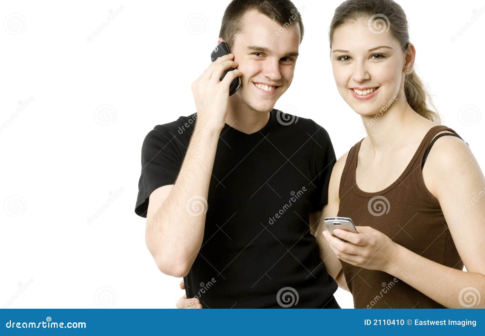 High Tech Couple stock photo. Image of holding, female - 2110410