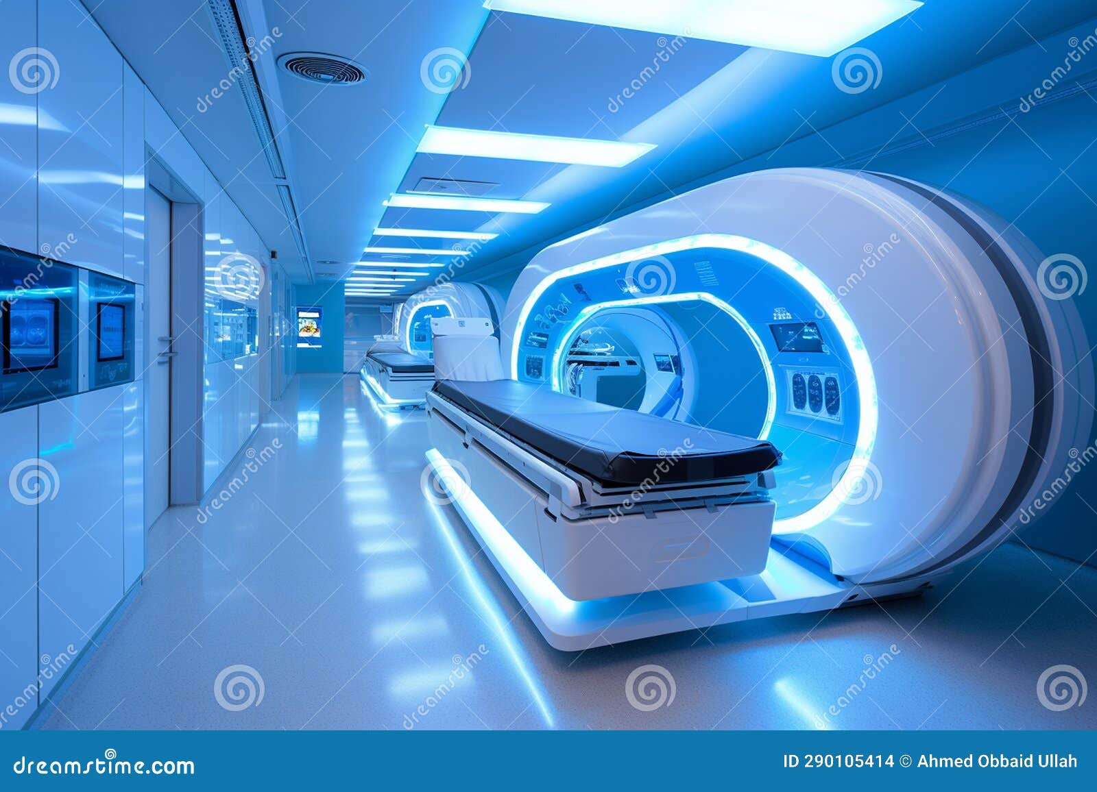 High-Tech CT Scan Room in Modern Hospital. Generative by Ai Stock Photo ...