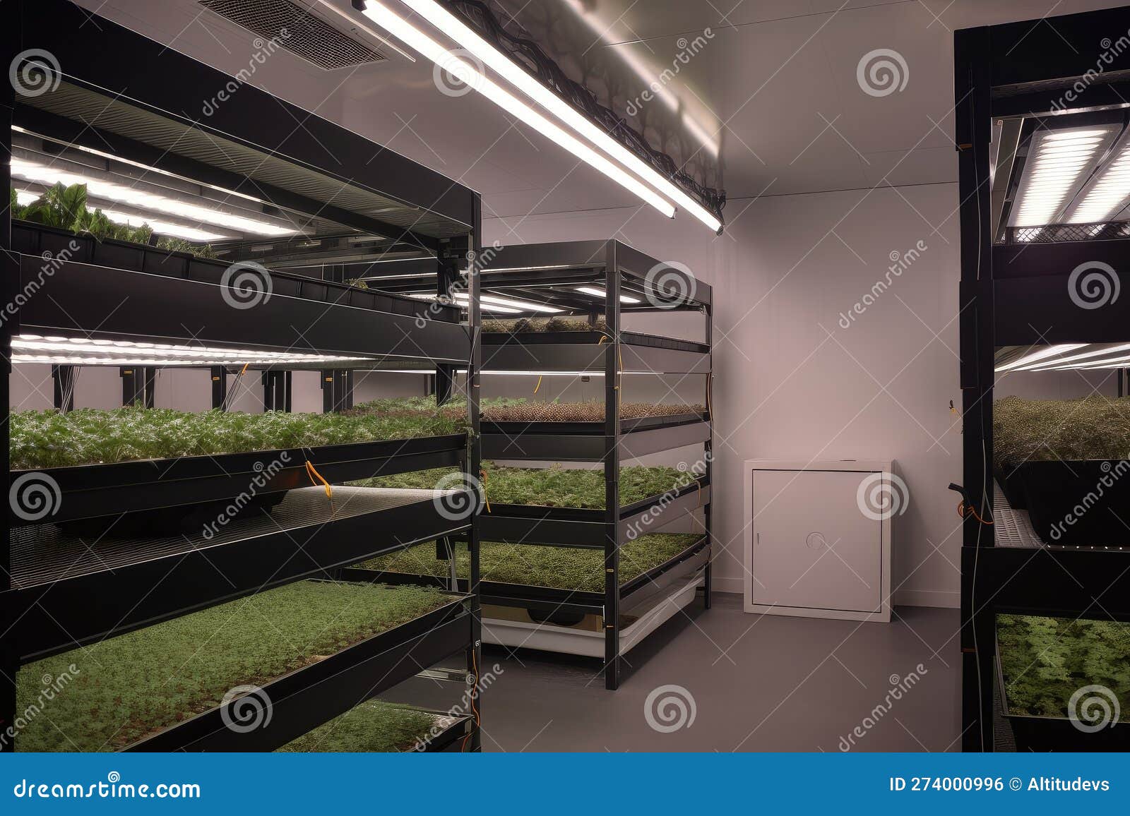 High-tech Cultivation Room with Advanced Equipment and Sophisticated ...