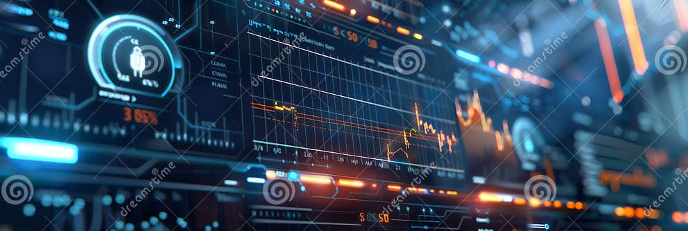 A High-tech Dashboard Displaying Real-time Data on ESG Metrics, Stock ... A High-tech Dashboard Displaying Real-time Data on ESG Metrics, Stock ...
