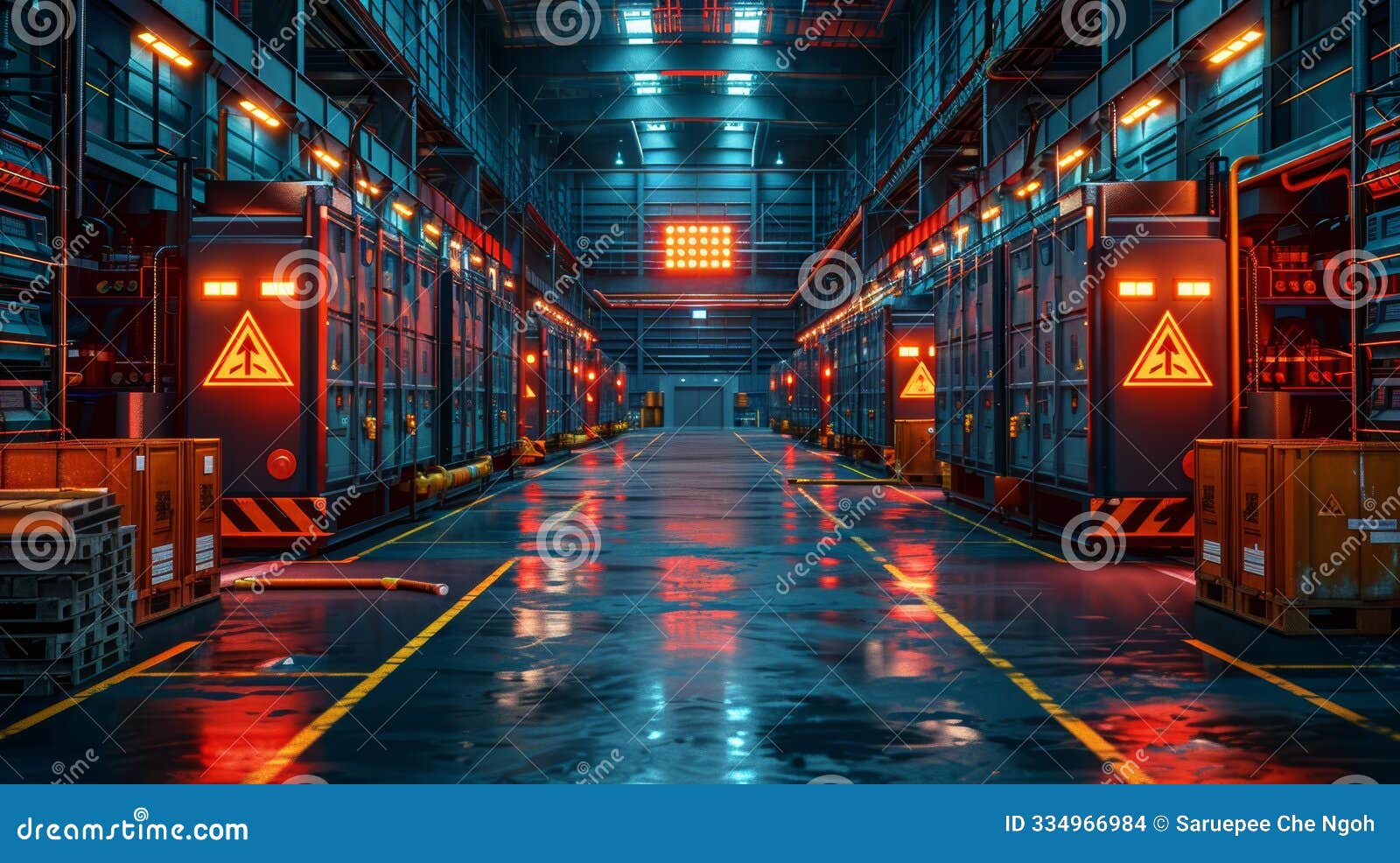 HighTech Data Center with Advanced Cybersecurity Measures and Modern ...