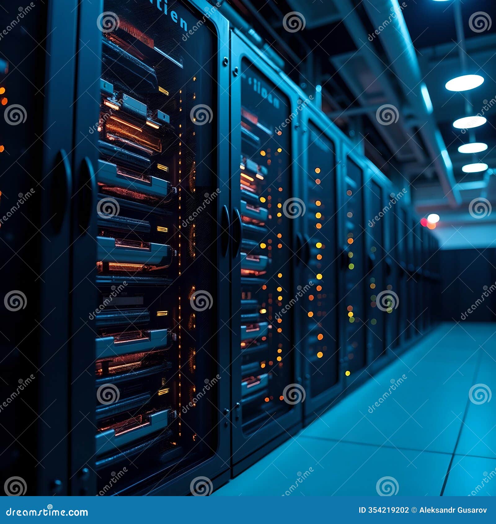 High-tech Data Center and Computing Equipment Stock Photo - Image of ...