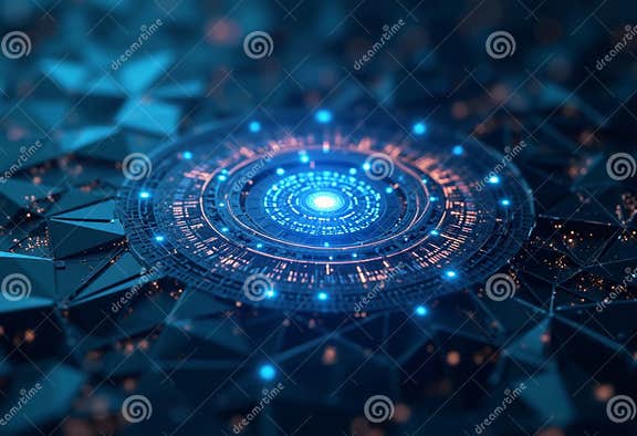 Futuristic Polygonal Tech Design, Graphic Resources, AI-Generated Stock ...