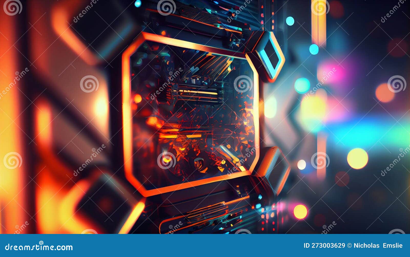 High Tech Digital Background Wallpaper Stock Illustration ...