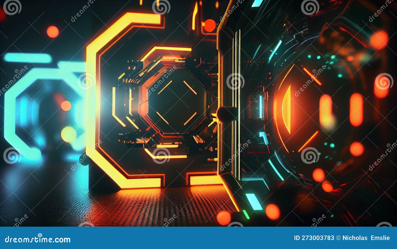 High Tech Digital Background Wallpaper Stock Illustration ...