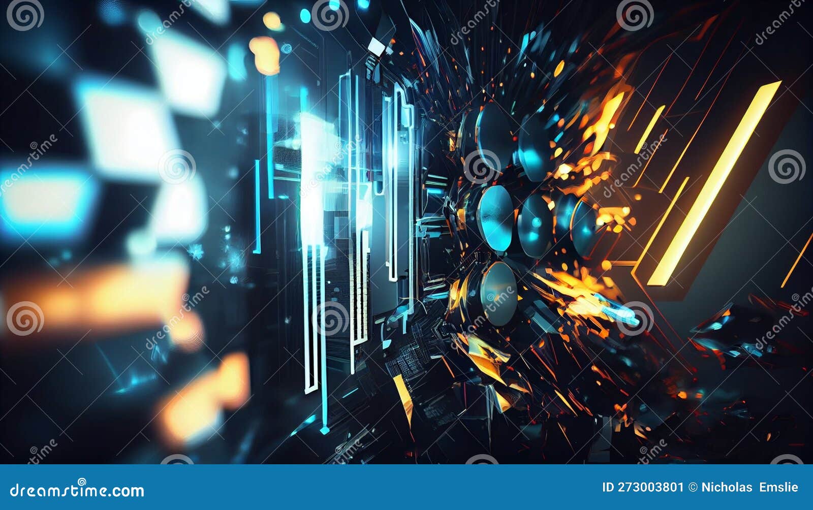 High Tech Digital Background Wallpaper Stock Illustration ...