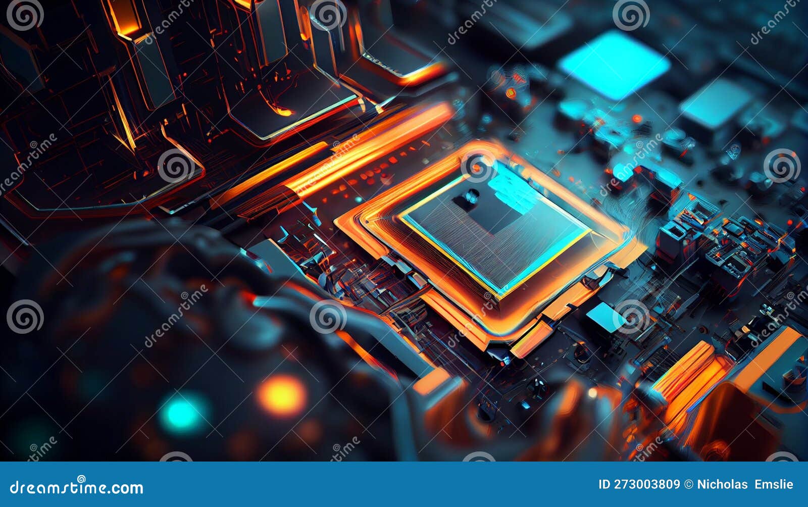 High Tech Digital Background Wallpaper Stock Illustration ...
